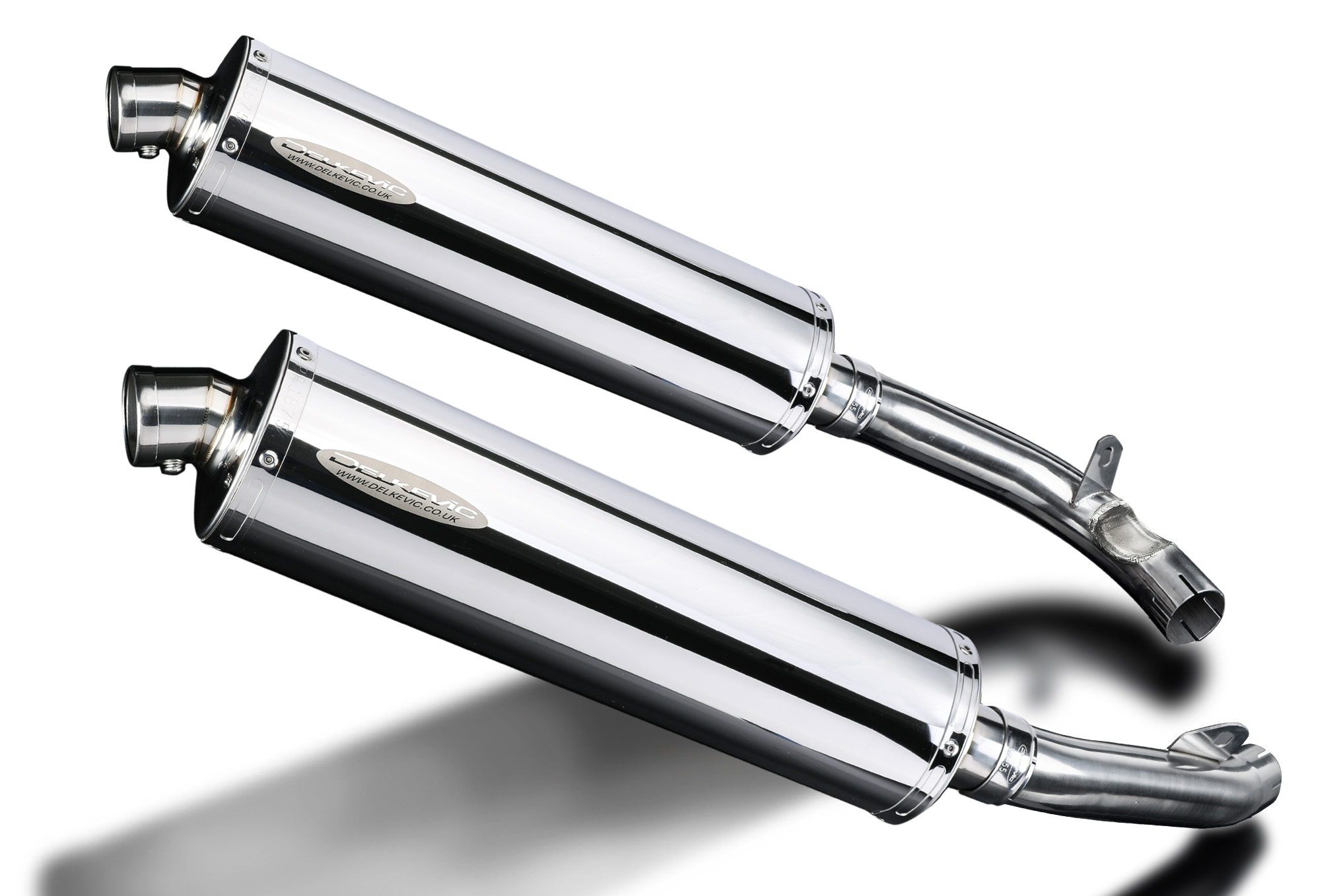 HONDA VTR1000 FIRESTORM 1997-03 450mm OVAL STAINLESS BSAU SILENCER ...