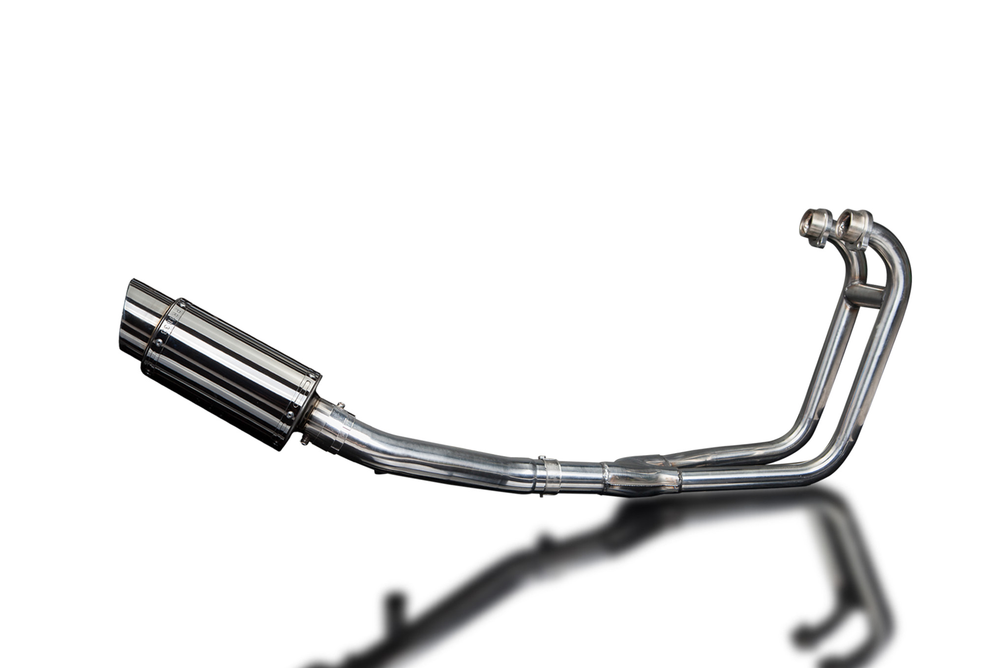 SUZUKI GS500 E F 89 2009 FULL 2 1 EXHAUST SYSTEM 200mm STAINLESS ROUND